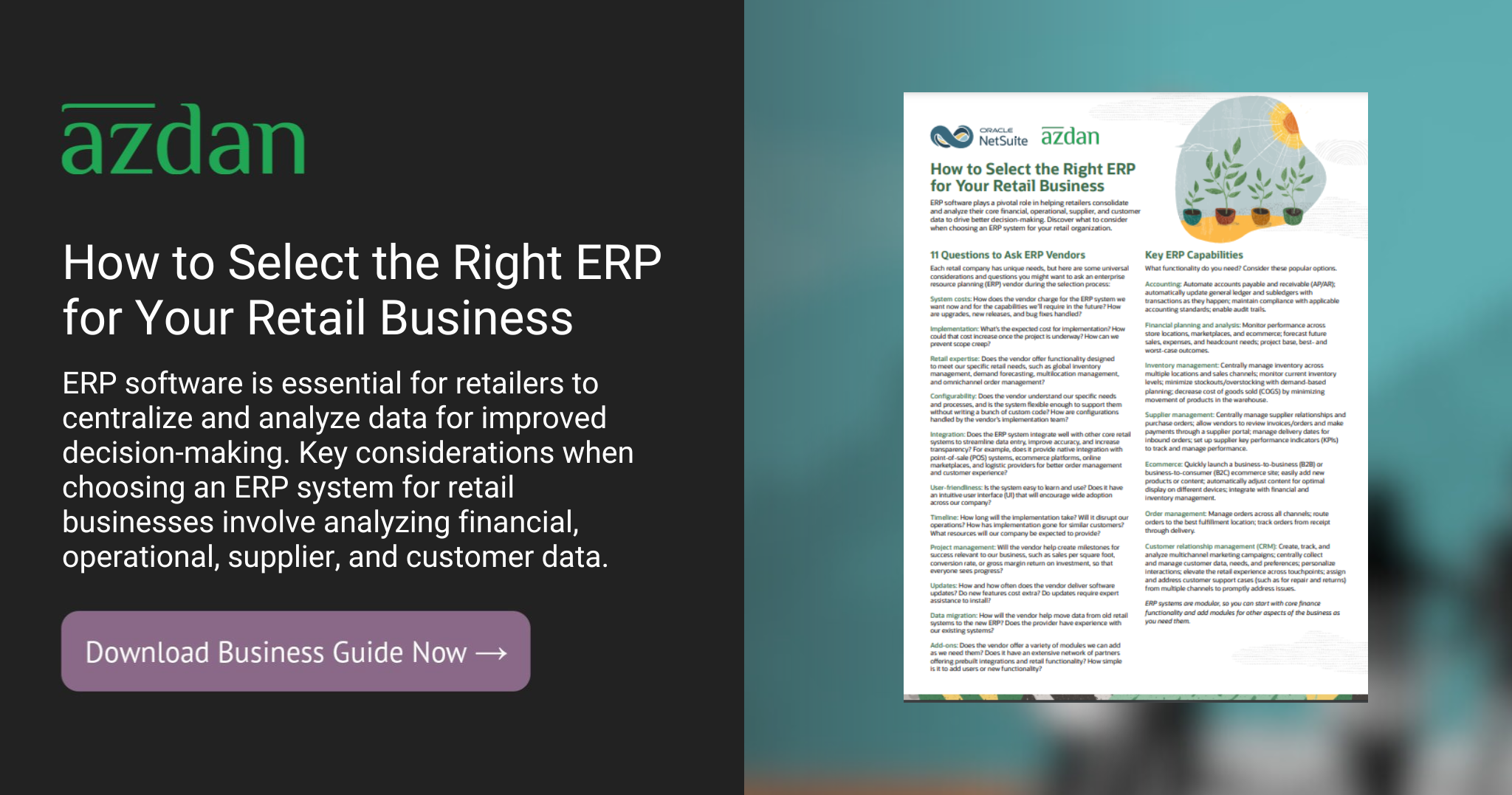 How to Select the Right ERP for Your Retail Business